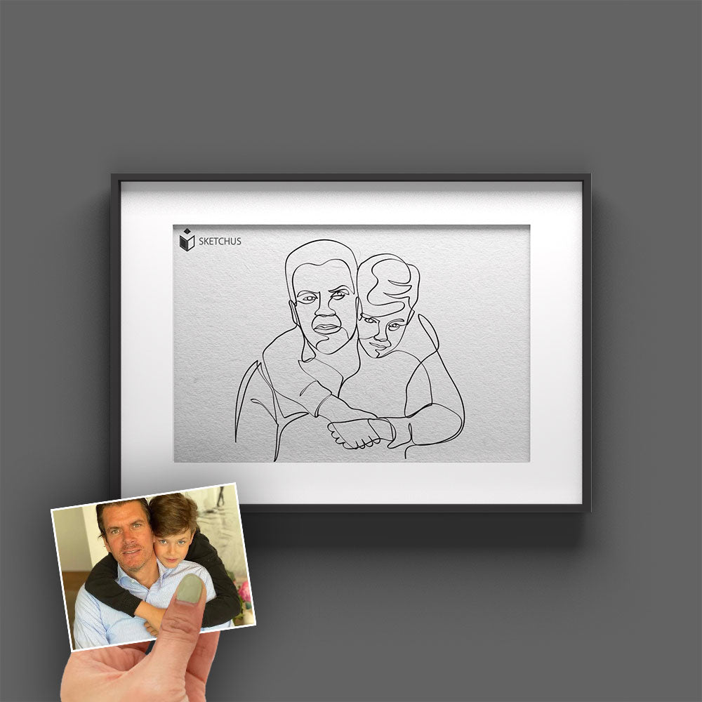 Draw photo into line drawing ️One-Line-Art Sketchus